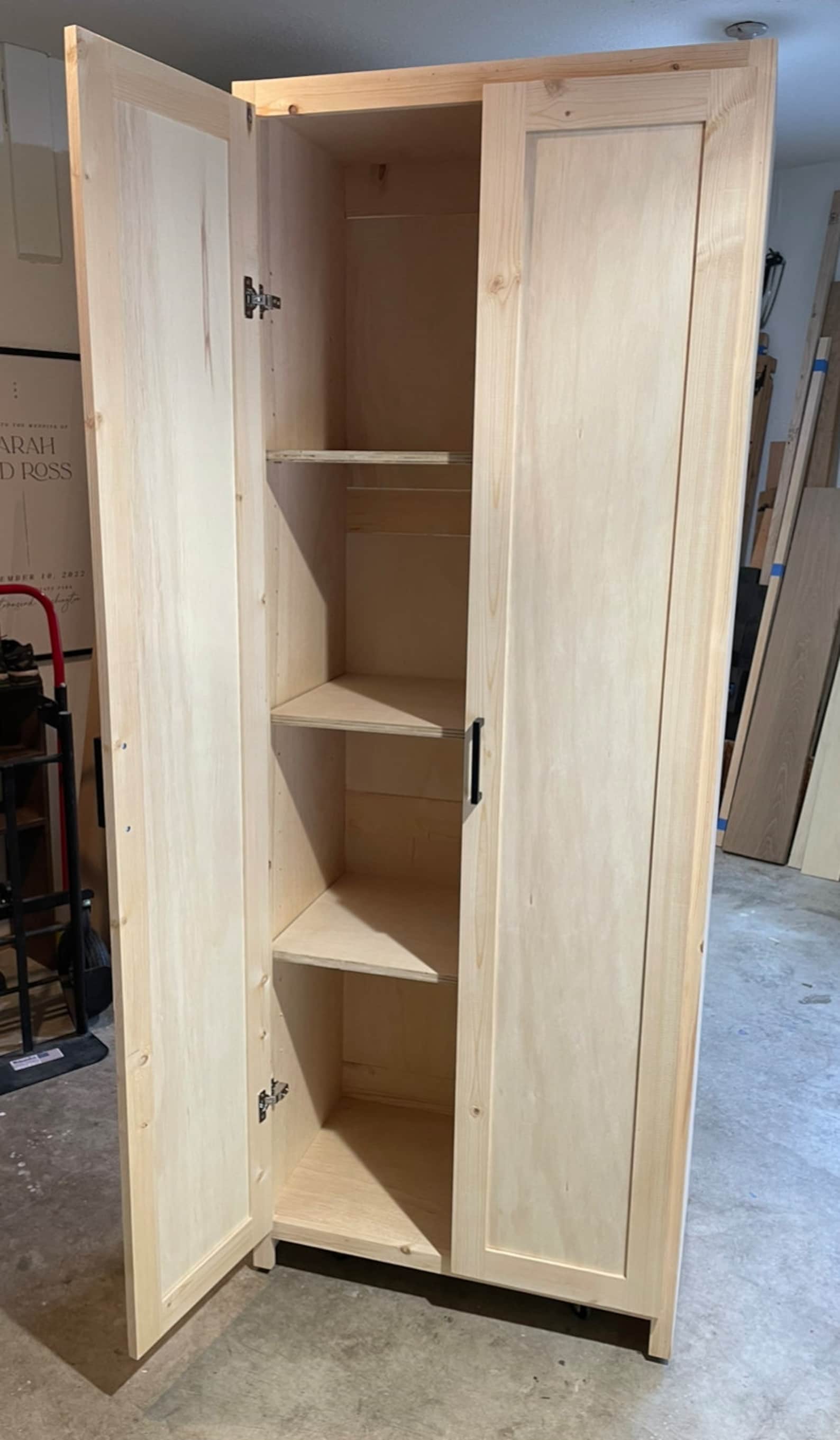 Standing Cabinet Build Plans - 32" X 18" X 7' - Etsy
