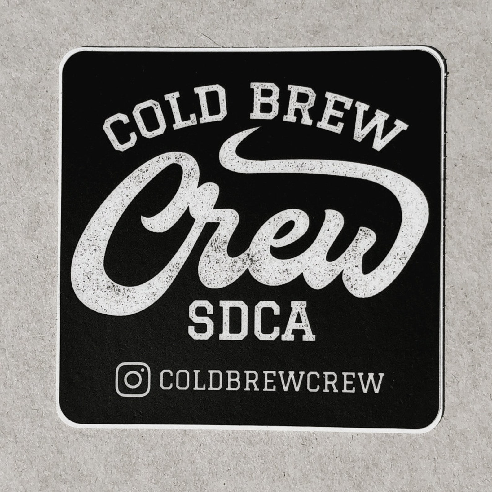 Cold Brew Crew Vinyl Sticker - Etsy