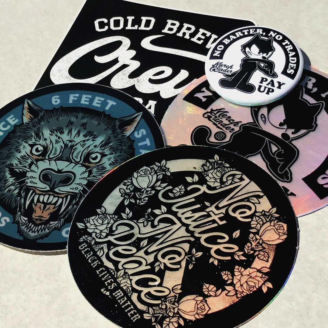 Cold Brew Crew Vinyl Sticker - Etsy