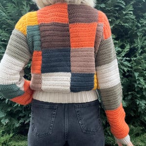 Patchwork Jumper Crochet Pattern I Mixed Square Crochet Jumper Pattern ...