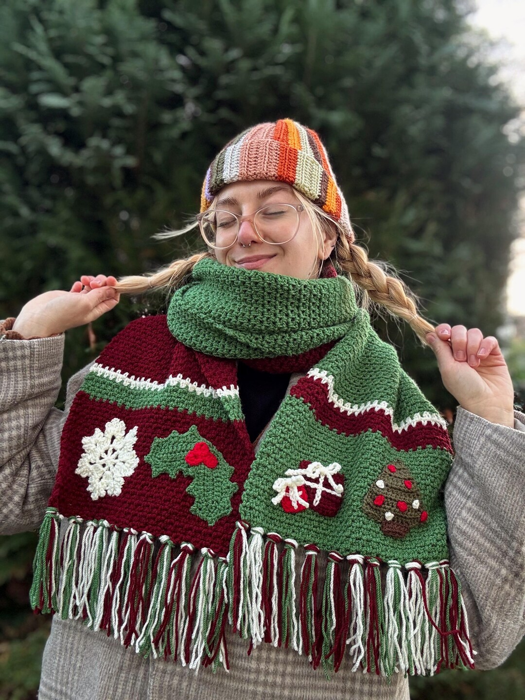 Chunky Winter Scarf Crochet Pattern I Easy Beginner Crochet Scarf With ...