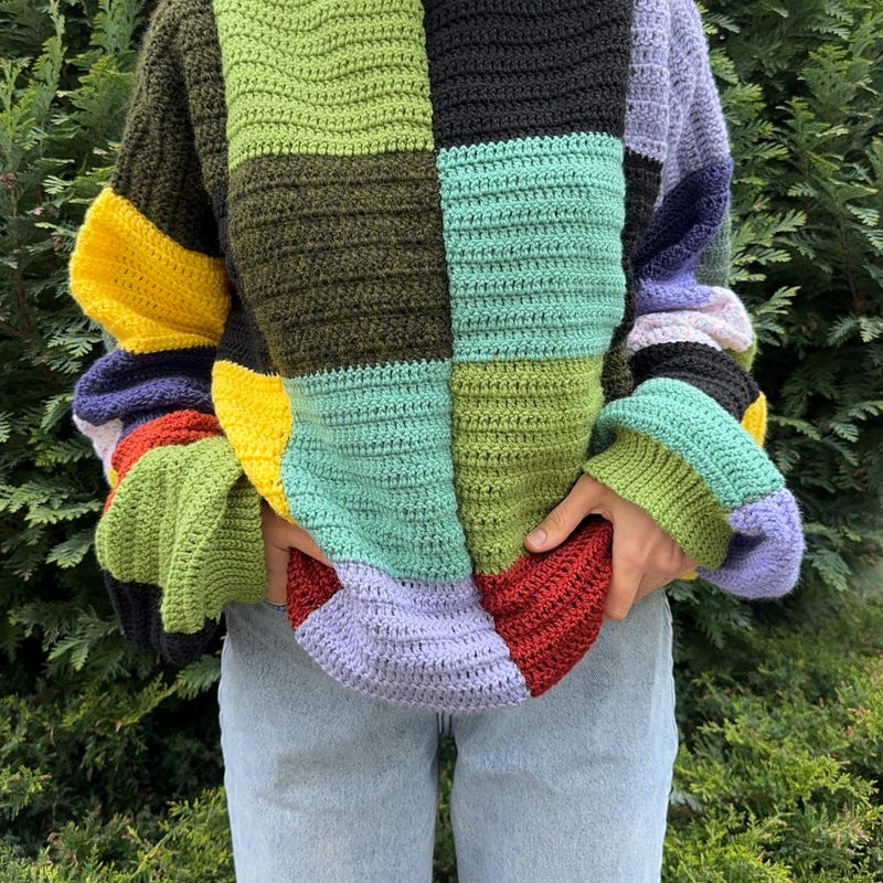 Sweater Patchwork - Etsy