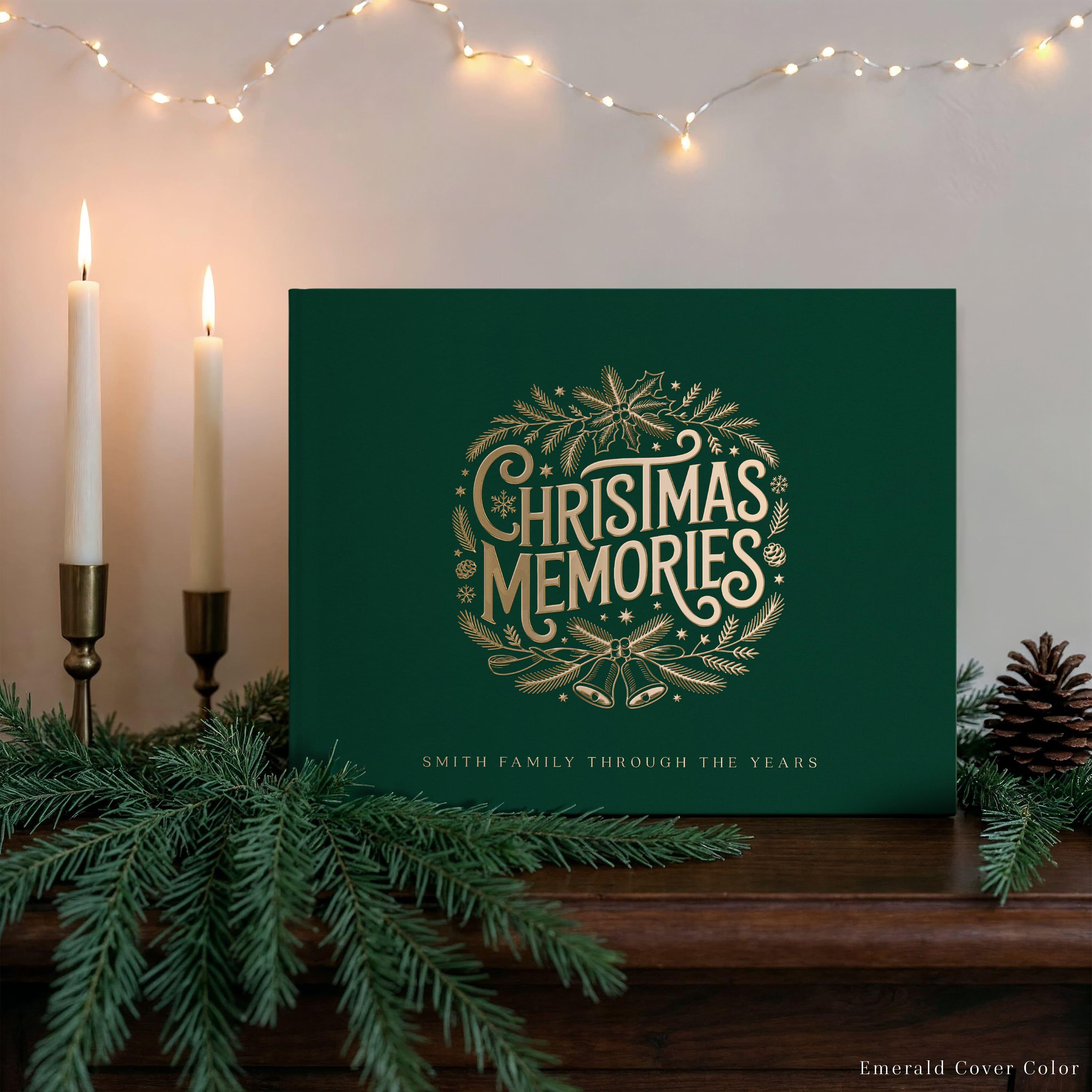 Personalized Christmas Memories Book, Christmas Card Album, Custom ...