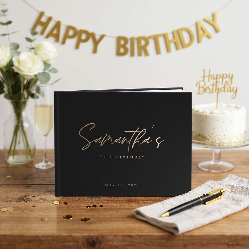 Personalized Birthday Guest Book, Custom Birthday Party Album, Instax ...