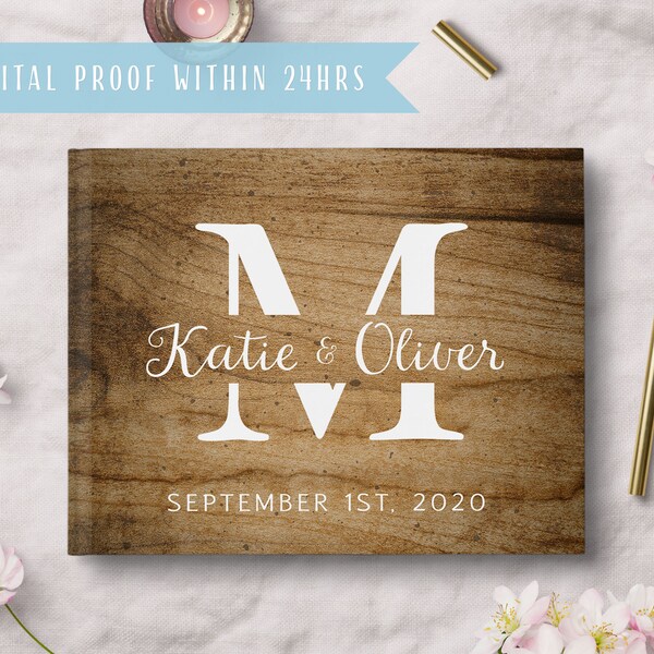 Rustic Wedding Guest Book - Etsy