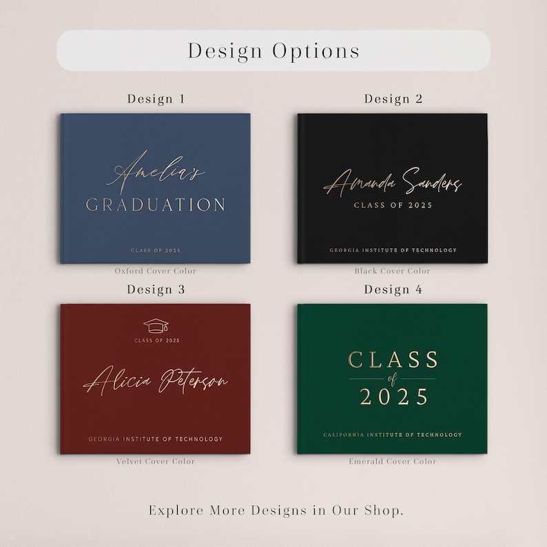 Graduation Party 2026 Guest Book, Personalized College Graduate ...
