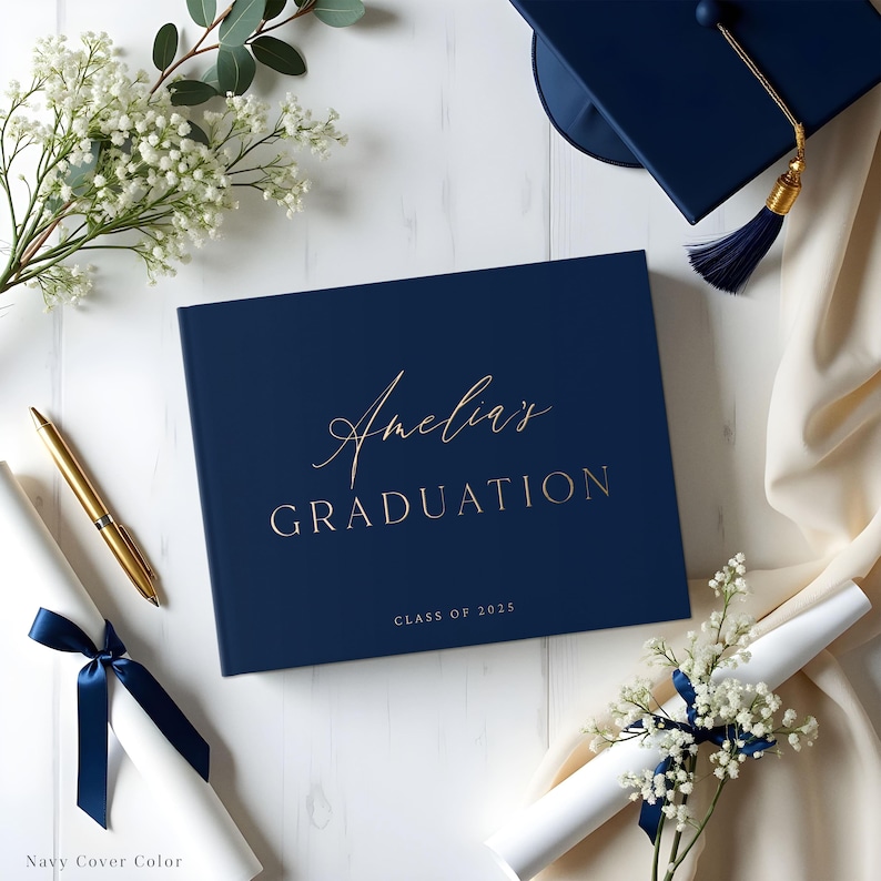 Graduation Party 2026 Guest Book, Personalized College Graduate ...