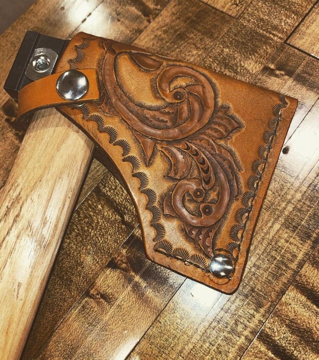 Handtooled Leather Hatchet Sheath - Etsy