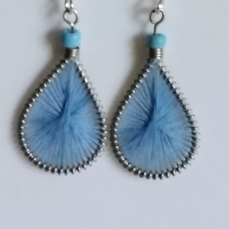 Thread Earrings - Etsy