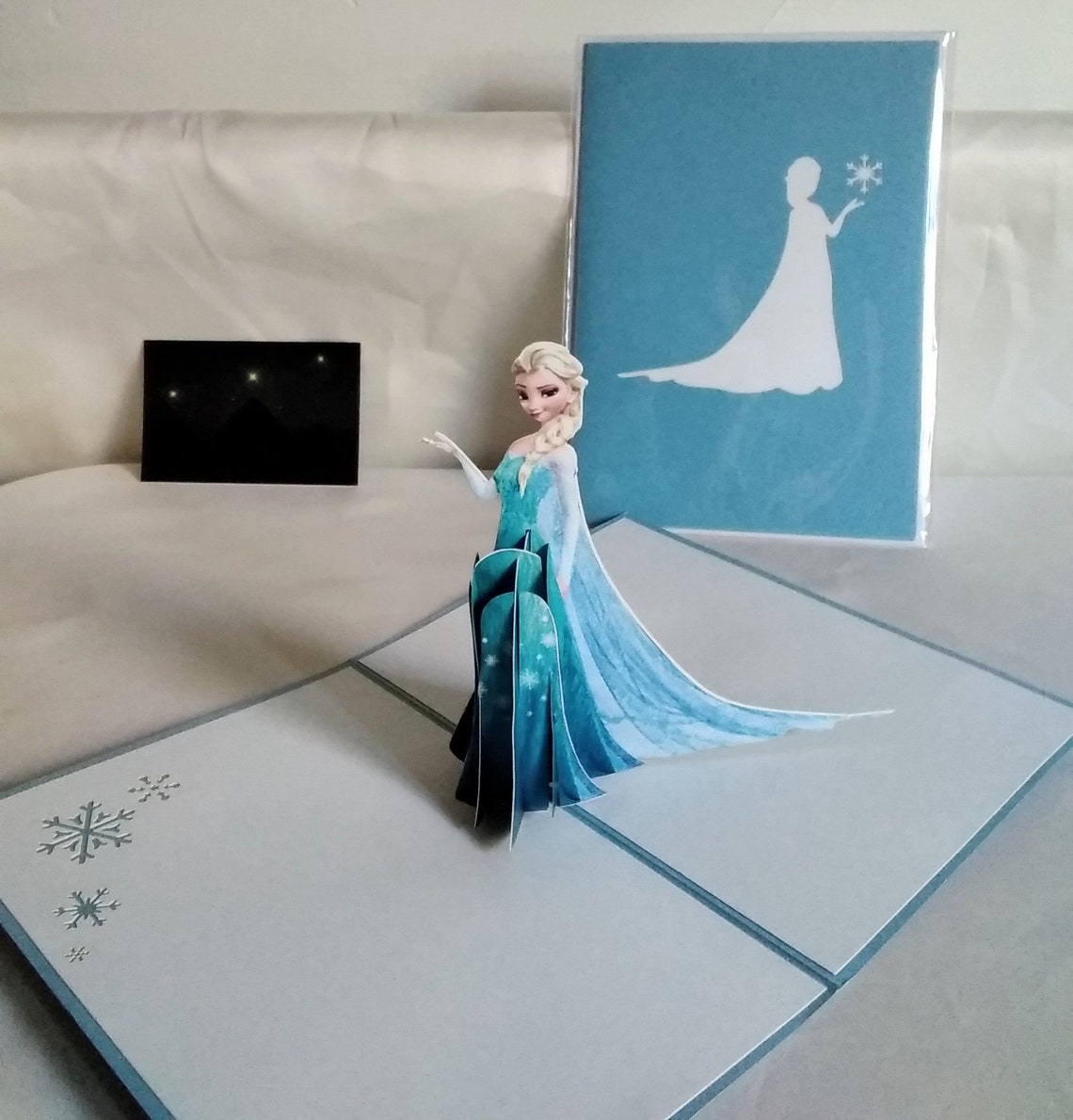 Elsa From Frozen 3D Pop-up Greeting Card | Etsy
