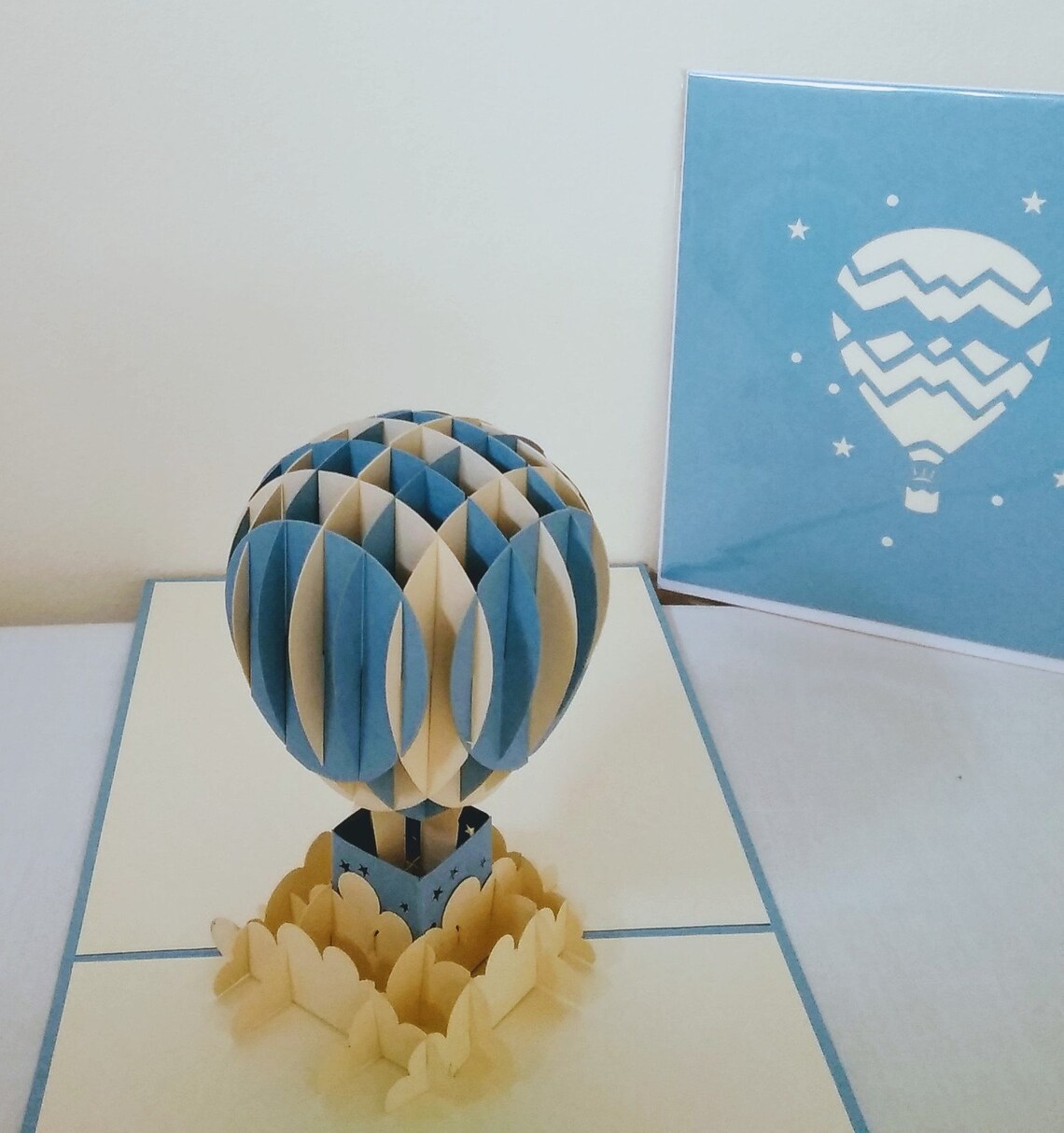 Hot Air Balloon 3D Kirigami Pop-up Greeting Card - Etsy