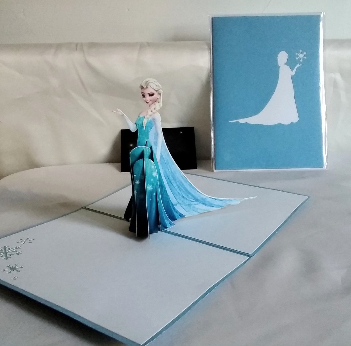 Elsa From Frozen 3D Pop-up Greeting Card | Etsy
