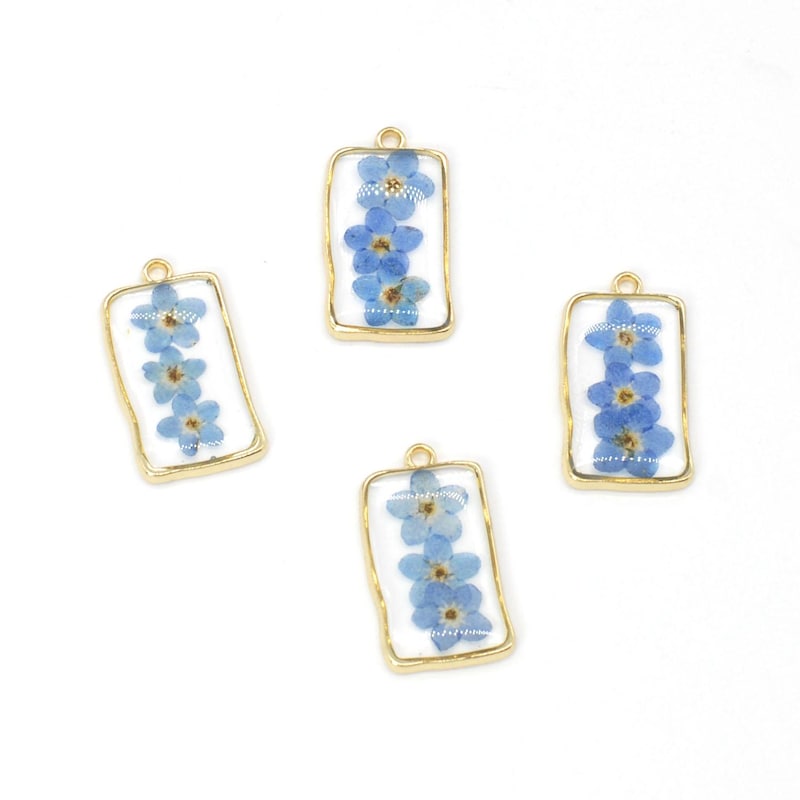 Forget Me Not Charm - Etsy