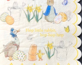 Peter Rabbit Paper Napkins - Etsy