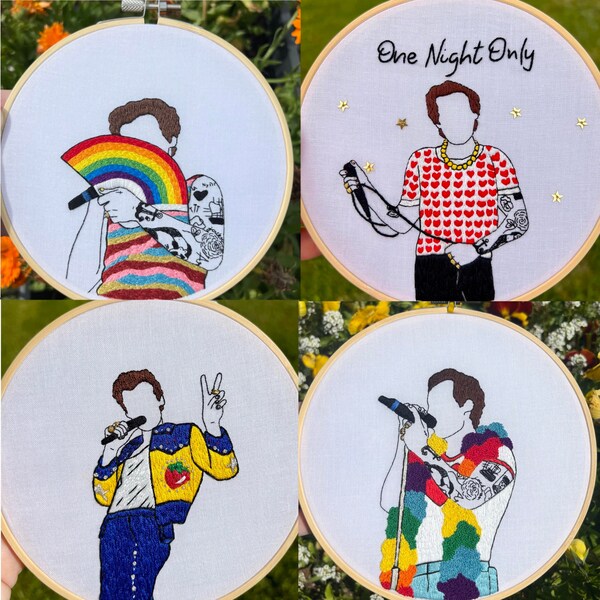 Harry Styles Embroidery - Etsy