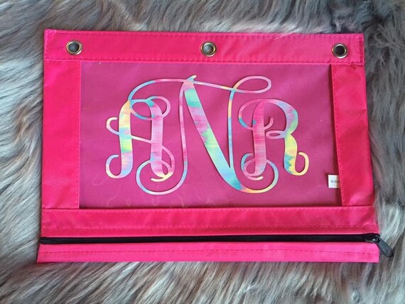 Personalized Pencil Pouch Monogrammed Pencil Pouch School | Etsy