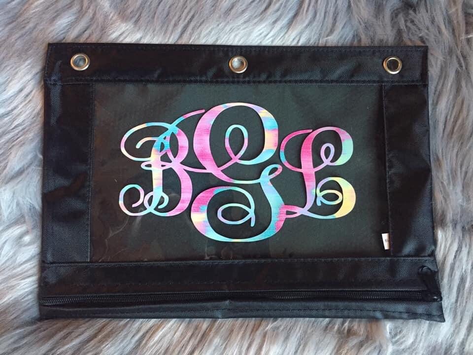 Personalized Pencil Pouch Monogrammed Pencil Pouch School - Etsy UK
