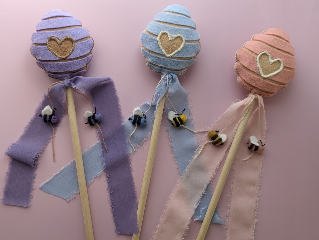 Honey Bee Hive Wand Felt Toy Magic Wand - Etsy