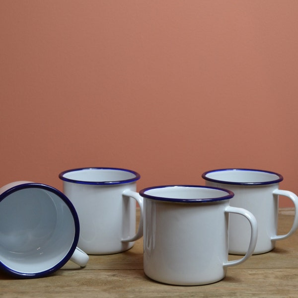 Vintage Enamel Mugs - Etsy