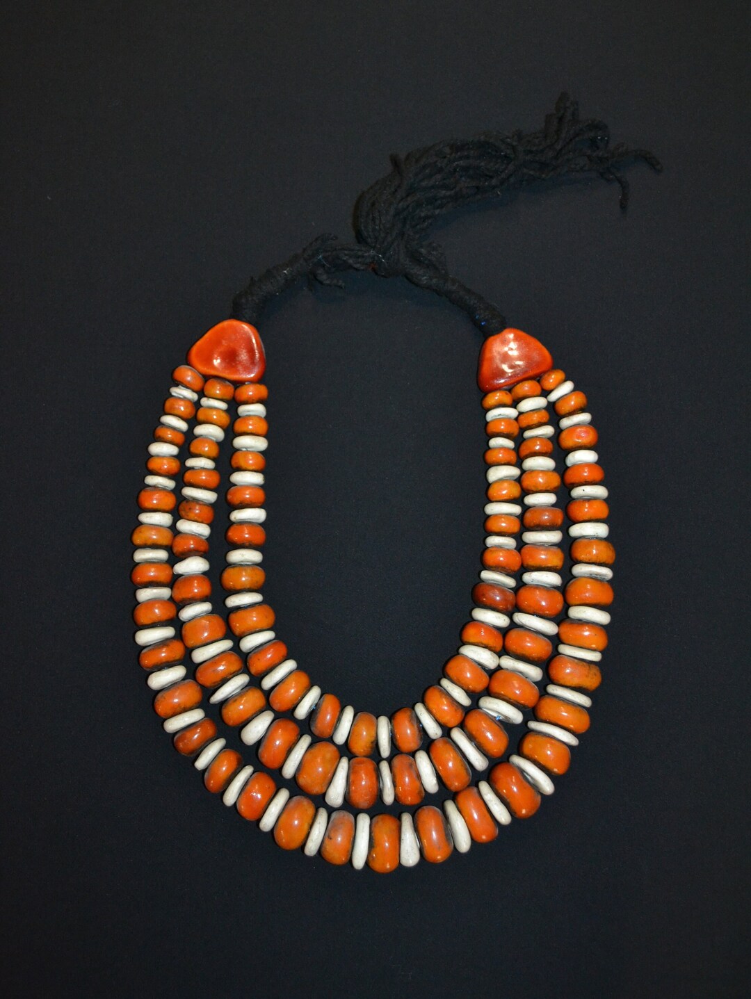 XXL BERBER NECKLACE in Resin and Wool/ Decorative Necklace/ Wall ...