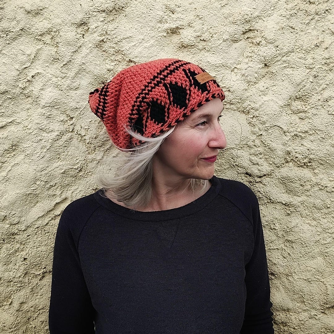 Hand-knitted Berber Sheep Wool Hat / Colorful Wool Hat / Stylish Winter ...