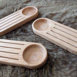 Oak - Rounded Small Board Game Component Tray & Playing Card Holder - Etsy