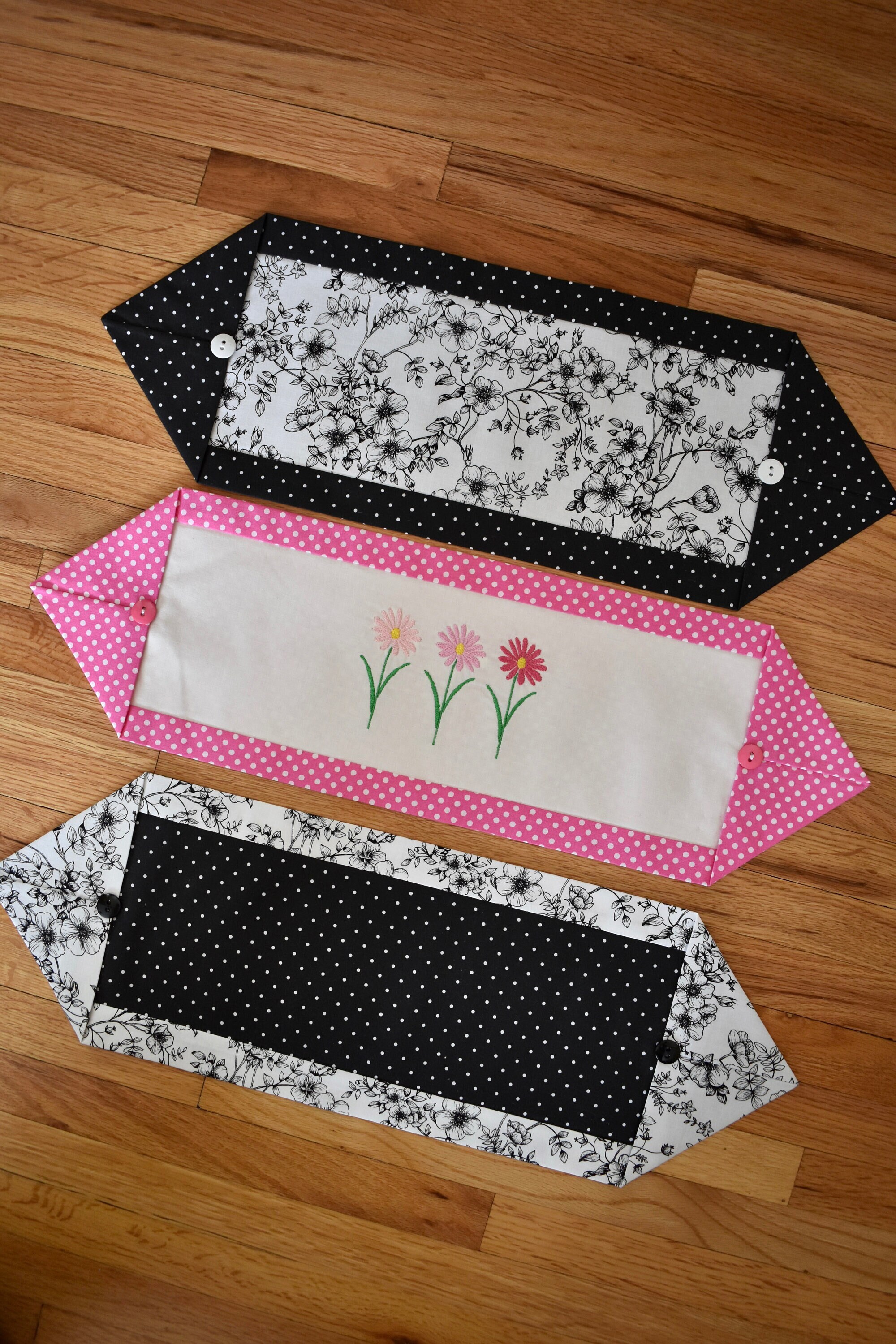 Floral Mini Table Runner, Small Table Runner, Seasonal Table Runner ...