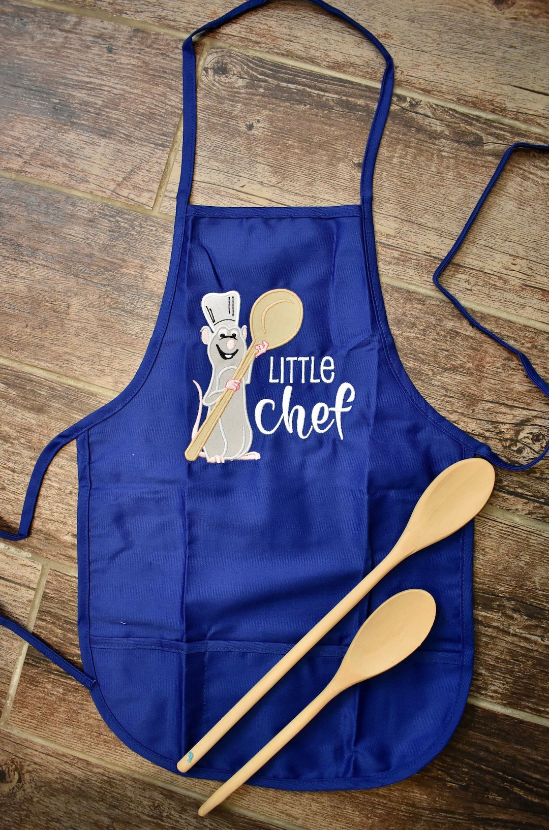 Little Chef Kid Apron, Embroidered Baking Apron, Ratatouille - Etsy