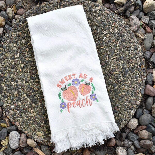 Peach Hand Towel - Etsy