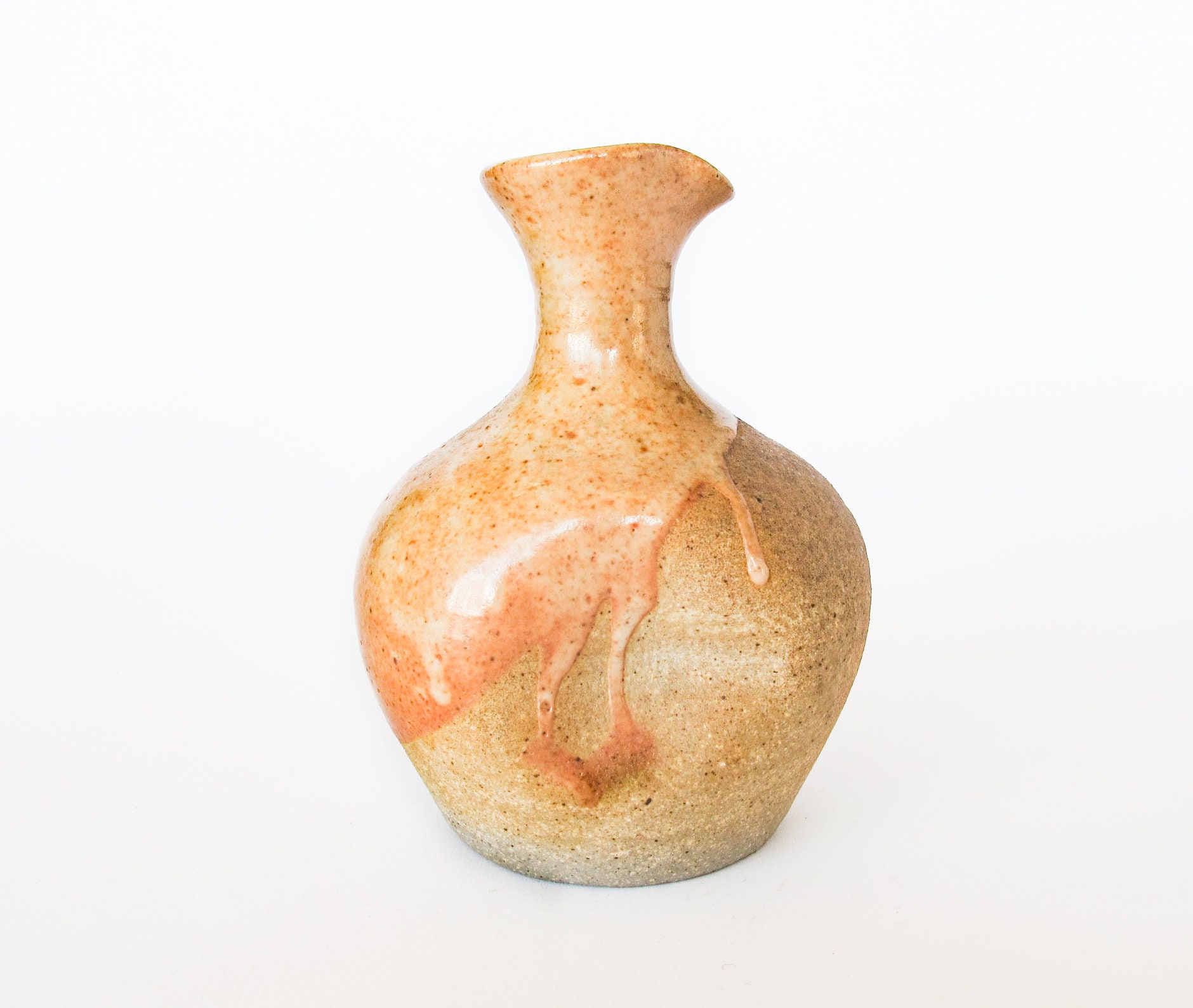 Daphne Hatcher Ceramic Vase Sake Pitcher Handmade Pine Mills Pottery ...