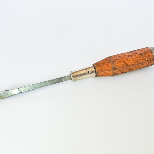 Vintage Wooden Handled Screwdriver - Etsy