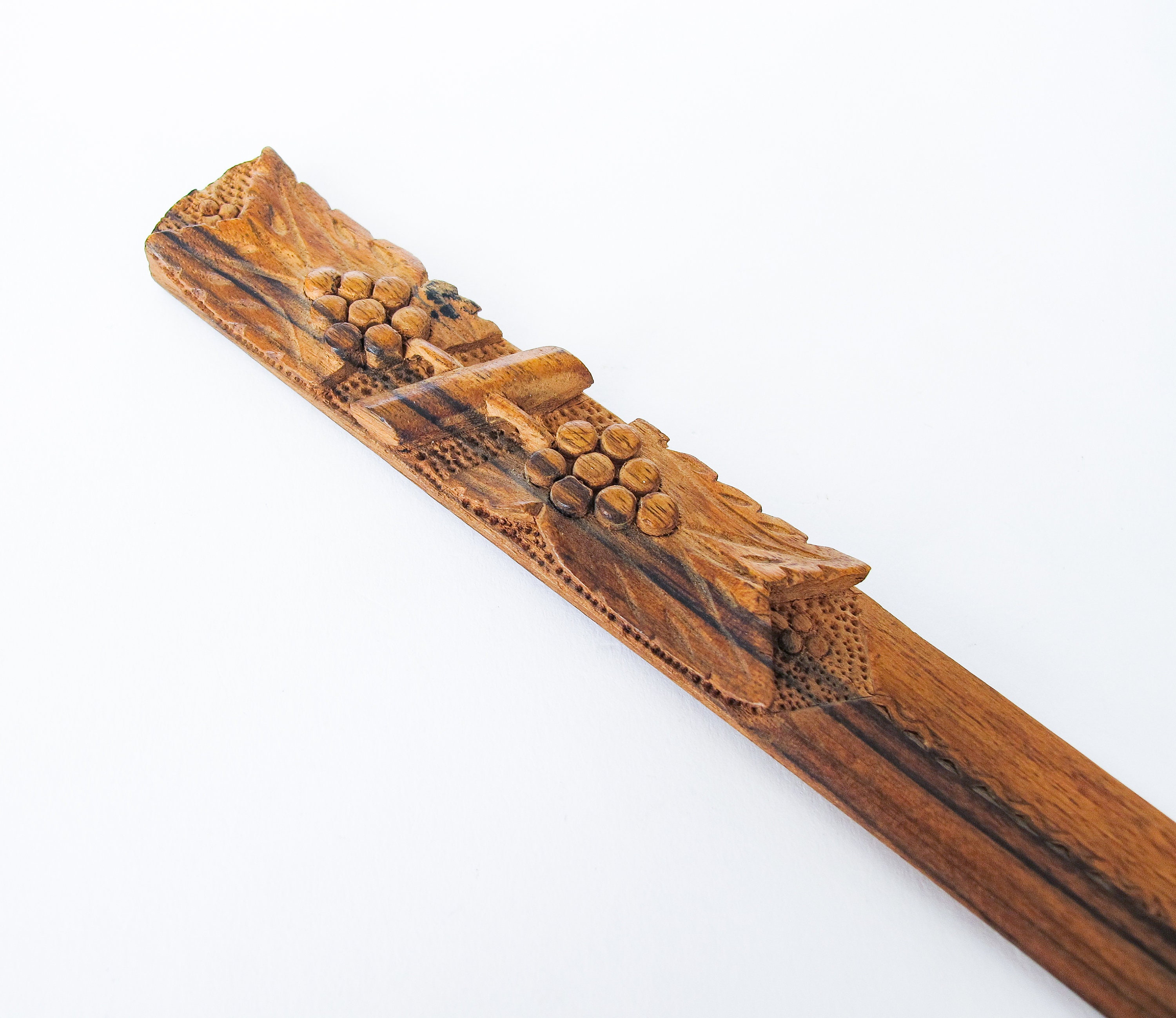 Wooden Page Turner Knife Hand Carved Letter Opener Vintage Wood Paper ...