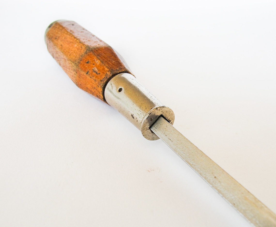 Antique Flathead Screwdriver Square Shank Octagonal Wooden - Etsy