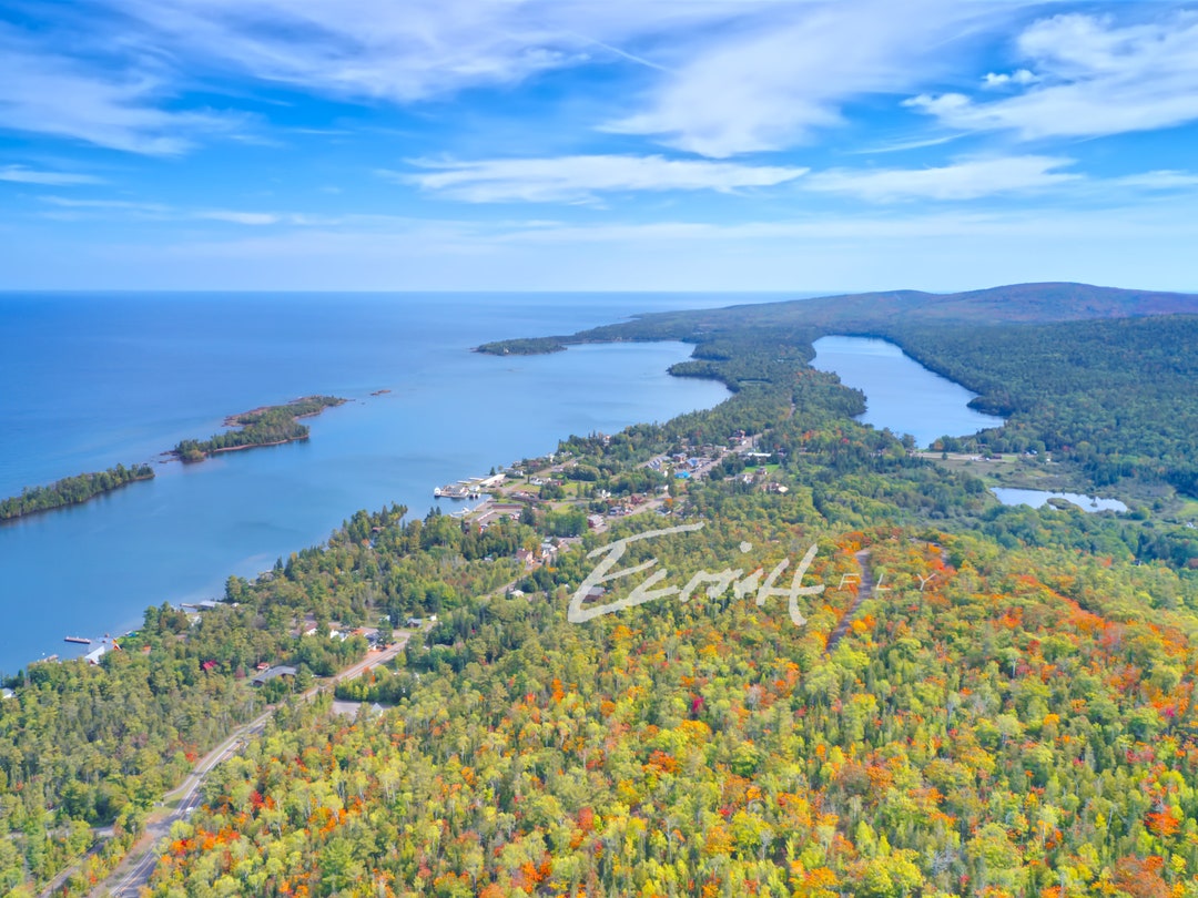 Copper Harbor Photo Print, Fall Colors, Brockway Mountain, Upper ...