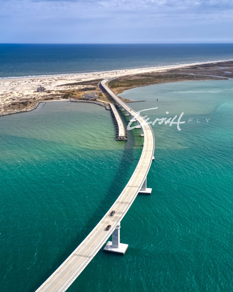 Outer Banks Photo Print, Oregon Inlet, Drone, Aerial Photo ...