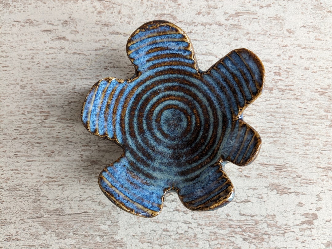 Mini Saucer Ceramic Handmade Saucer Flower-shaped Small Bowl - Etsy