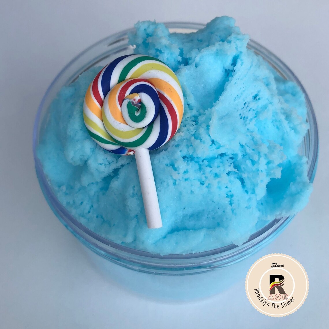 Blue Cotton Candy Fluffy slime Cloud Slime algodón de | Etsy