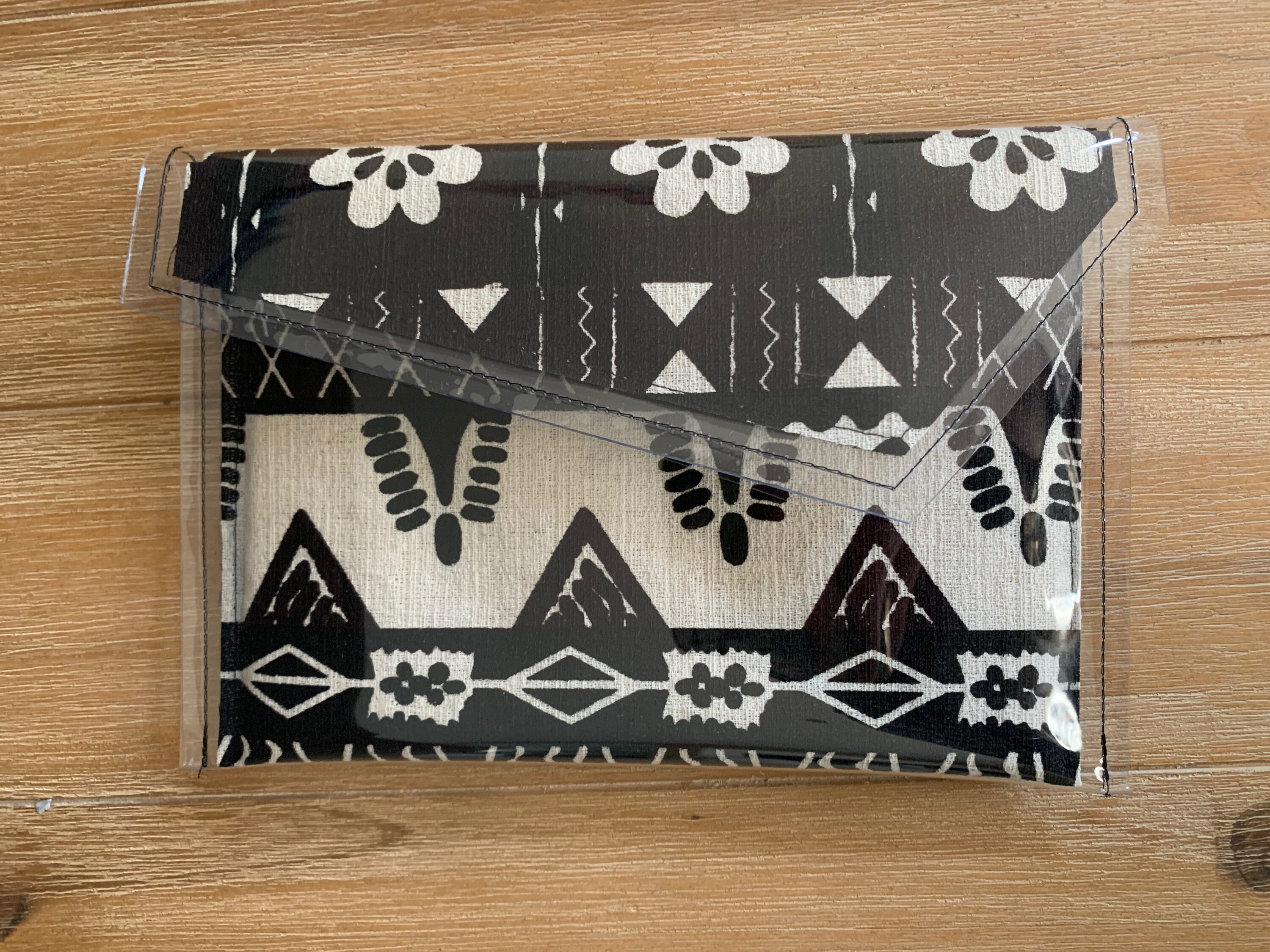 PVC Clutch Tribal Red Masi Tapa Print Purse Bag Evening Bag Everyday - Etsy