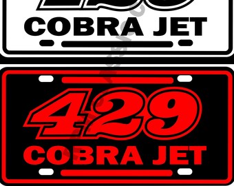 Cobra Mustang Plate - Etsy