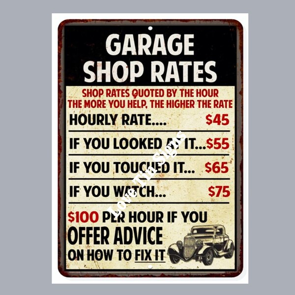 Funny Garage Signs - Etsy