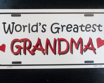Great Grandma License Plate - Etsy