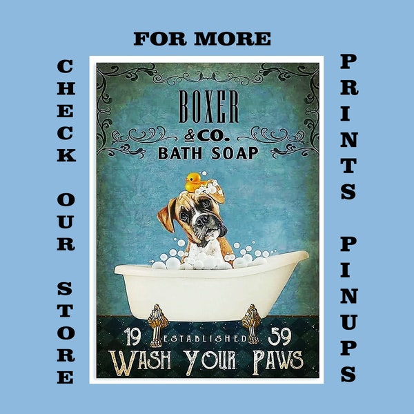 Boxer Dog Art - Etsy