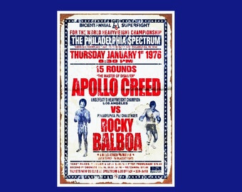 Rocky Vs Creed Poster - Etsy
