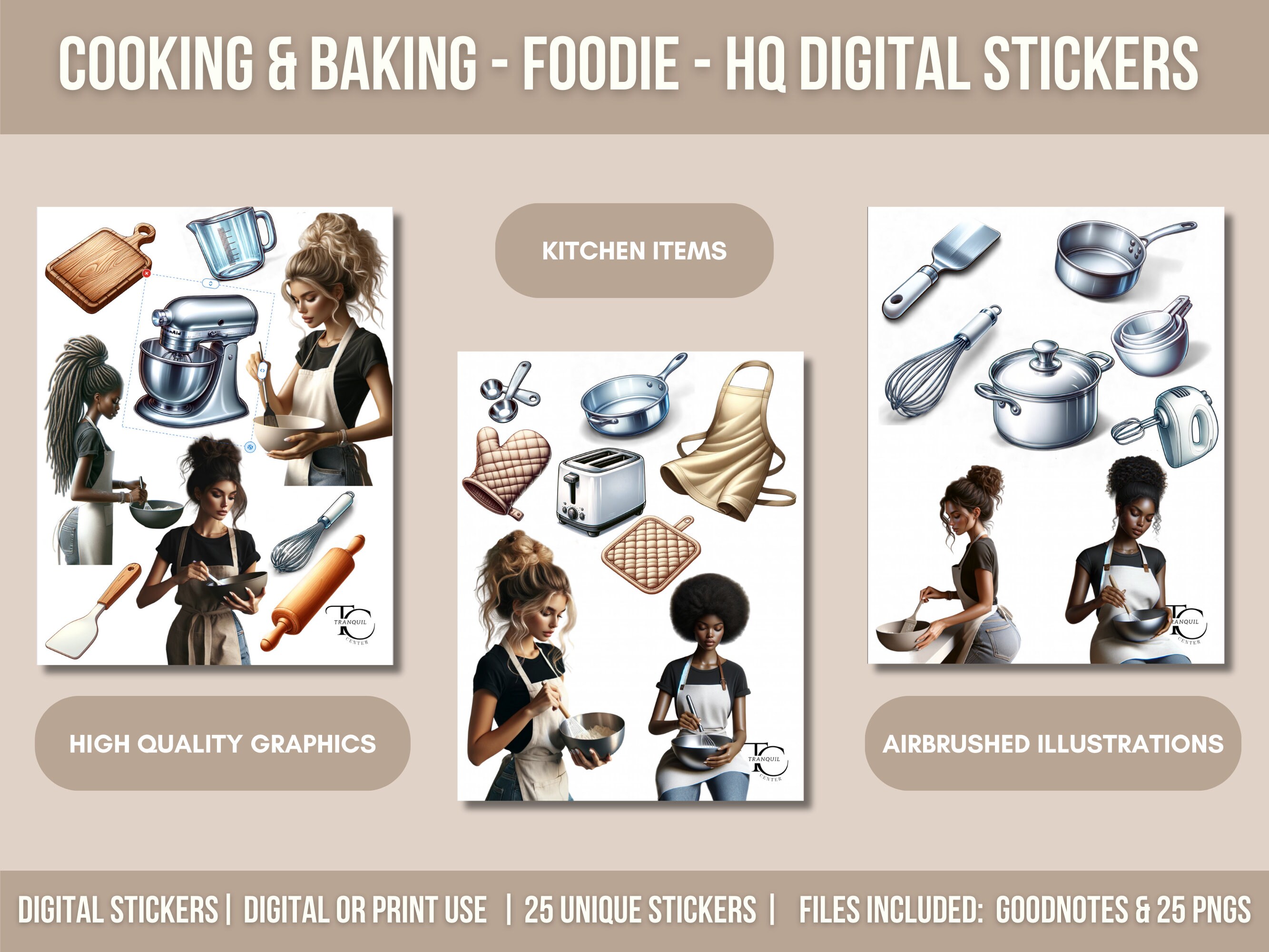 Goodnotes Stickers Foodie Printable Planner Sticker Goodnotes Stickers ...