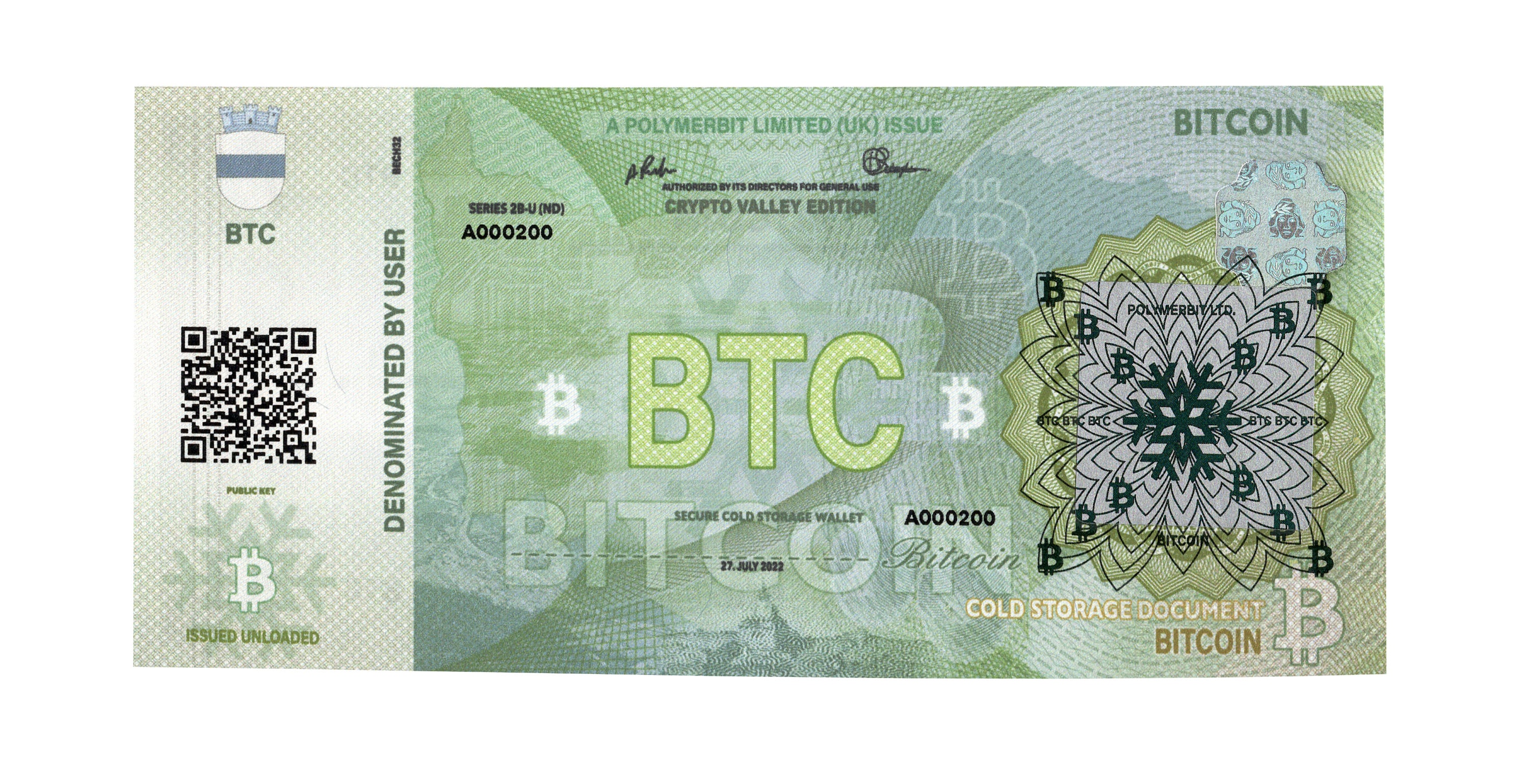 Bitcoin Paper Wallet Template