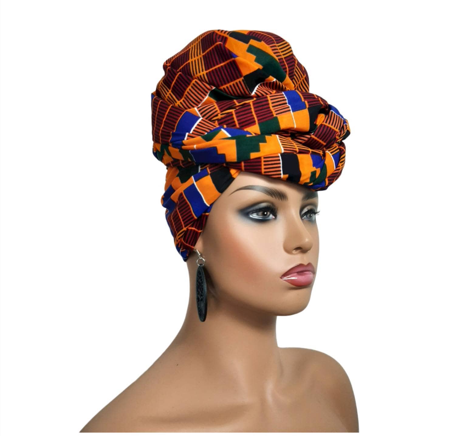 Kente Head Wraps for Women | African Headwraps | Ankara Head Wrap ...