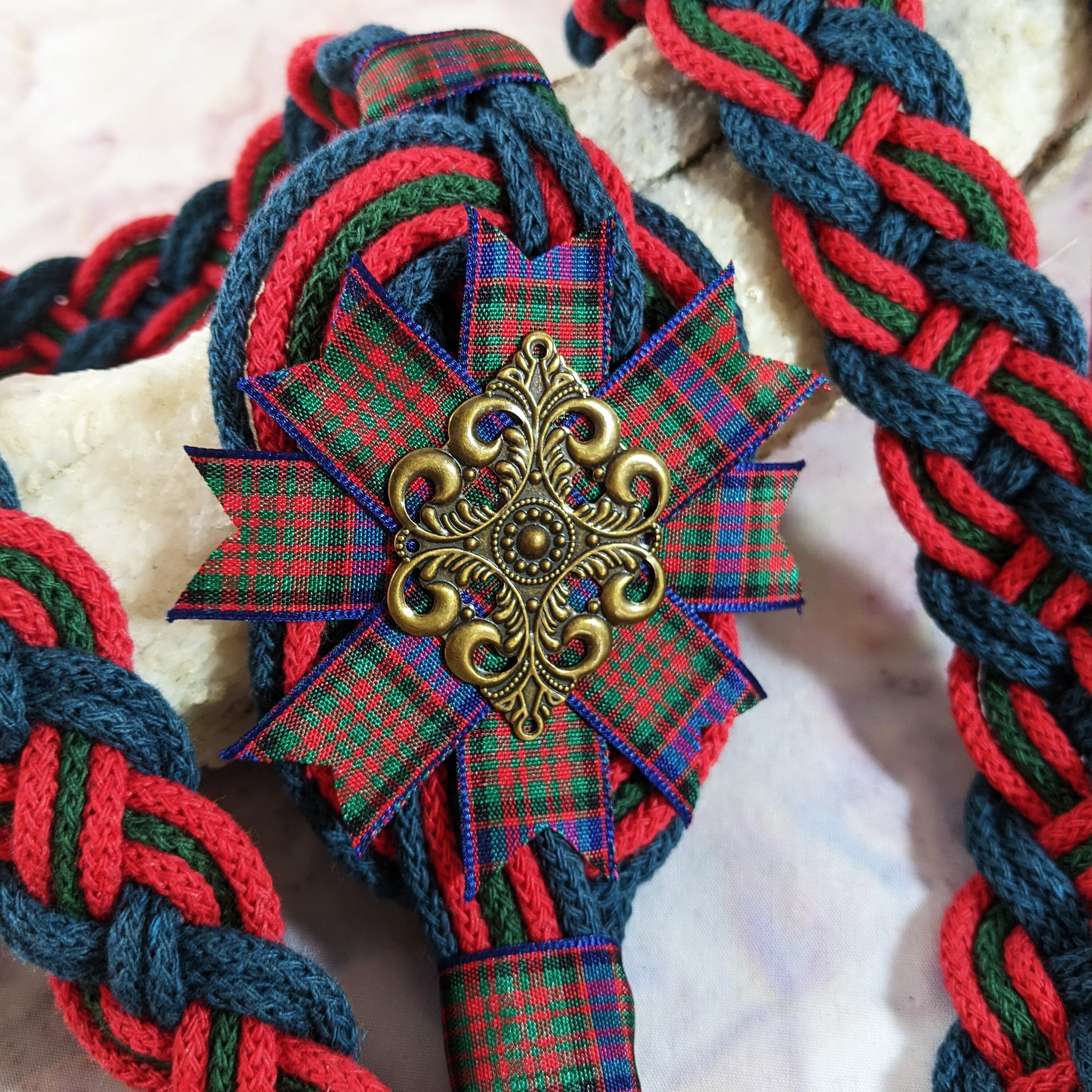 Tartan and Cotton Handfasting Ribbon Macdonald Tartan Handfasting ...