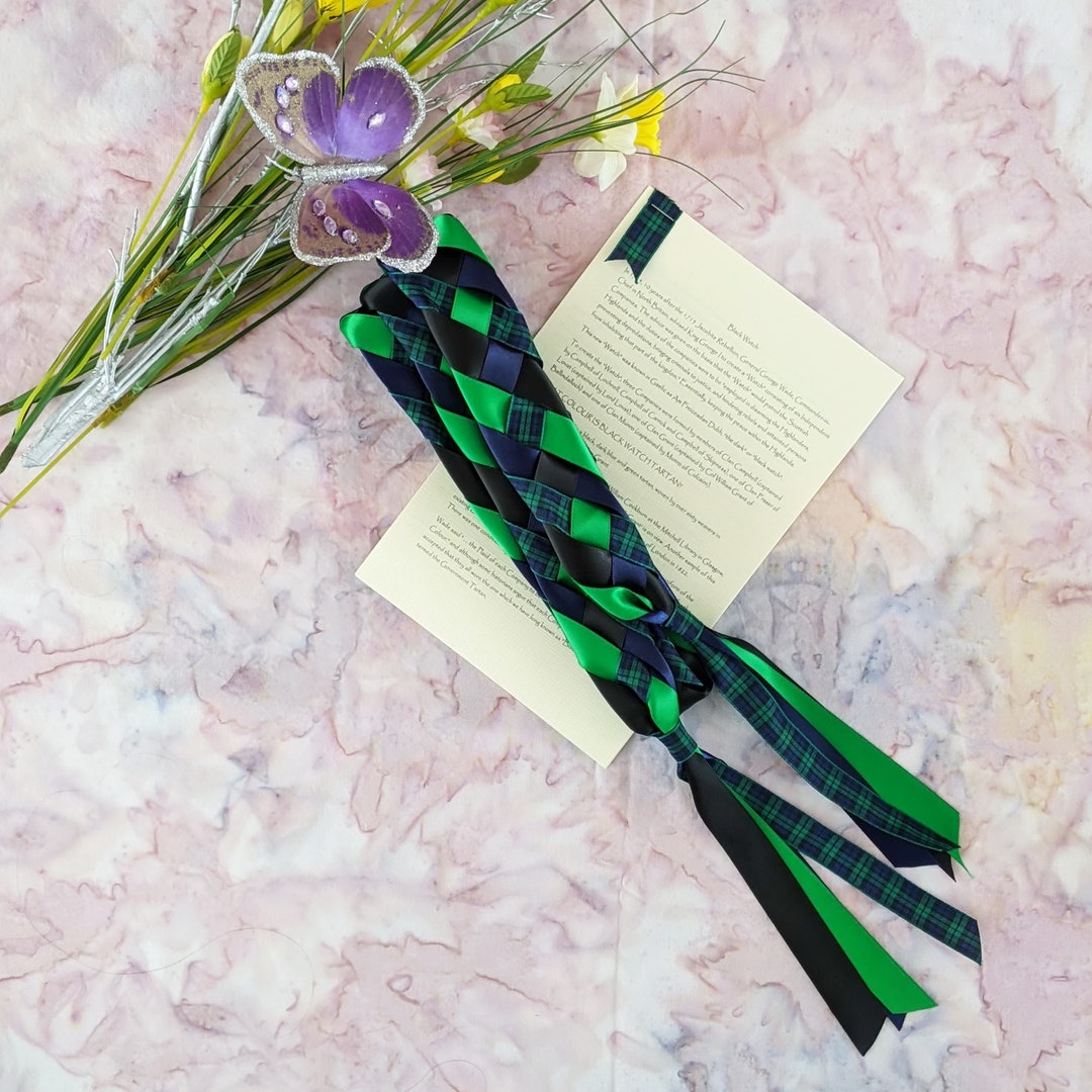 Tartan Handfasting Ribbon Black Watch Handfasting Ribbon Handfasting ...