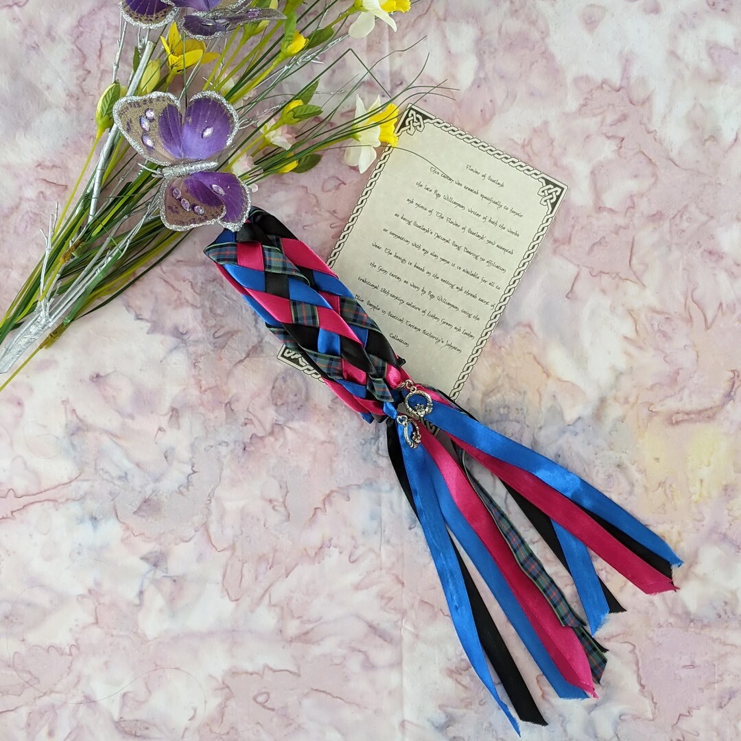 Tartan Handfasting Ribbon Flower of Scotland Tartan Handfasting Ribbon ...