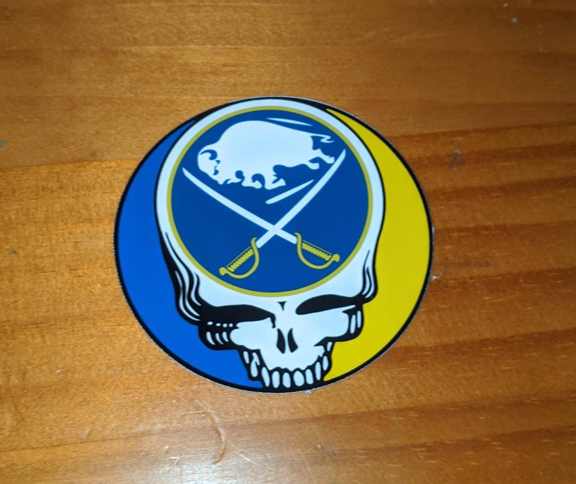 Buffalo Sabres Grateful Dead 3 Laminated Vinyl Sticker - Etsy